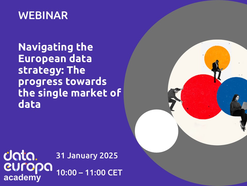 Webinar 'Navigating the European data strategy: The progress towards the single market of data ...
